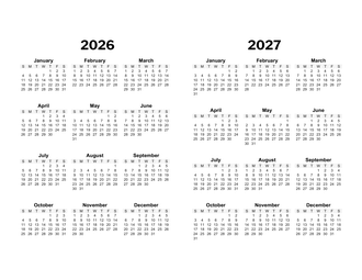Printable Yearly Calendars - CalendarsQuick