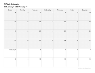 Printable Weekly Calendars - CalendarsQuick