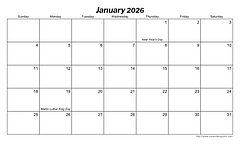 Free Printable Calendars - CalendarsQuick