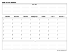 Printable Weekly Calendars - CalendarsQuick