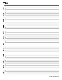 Printable Yearly Calendars - CalendarsQuick