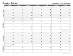 Printable Academic Calendars - CalendarsQuick